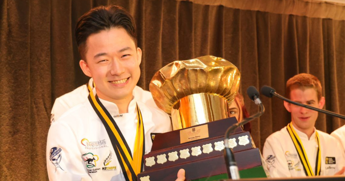 Angliss student Jimmy Han wins Nestlé Golden Chef of the Year